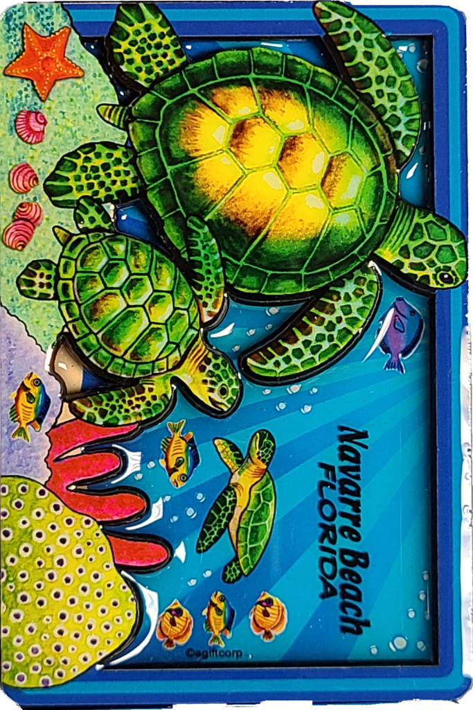 Turtle Relief Magnet - Island Style Florida