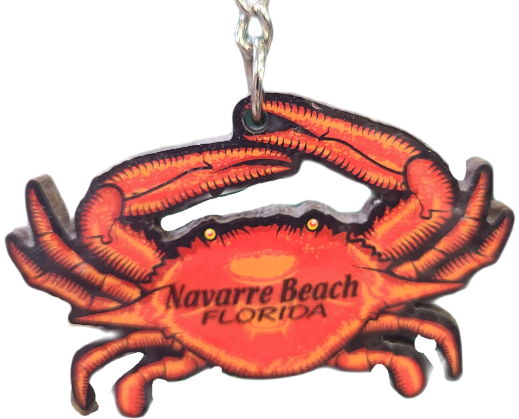 Souvenir Crab Key Chain - Island Style Florida